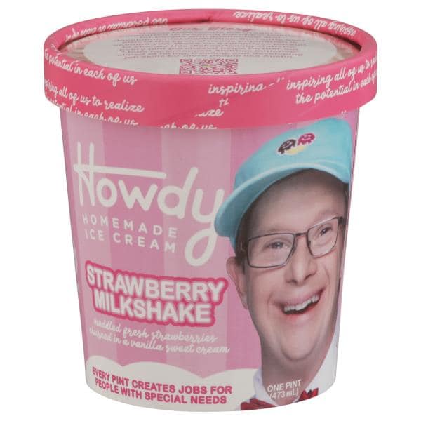 Howdy Homemade Ice Cream, Strawberry Milkshake | Publix Super Markets