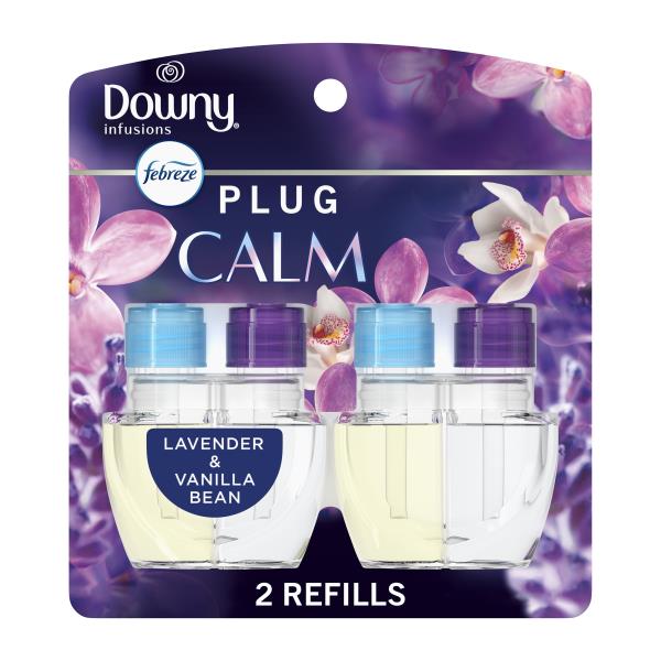 Febreze Plug Fade Defy PLUG Air Freshener, Downy Calm, .87oz., (2 ...