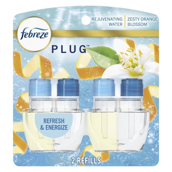 Febreze Plug In Air Freshener Scented Oil Refill Rfrsh & Enrgize, 2ct ...