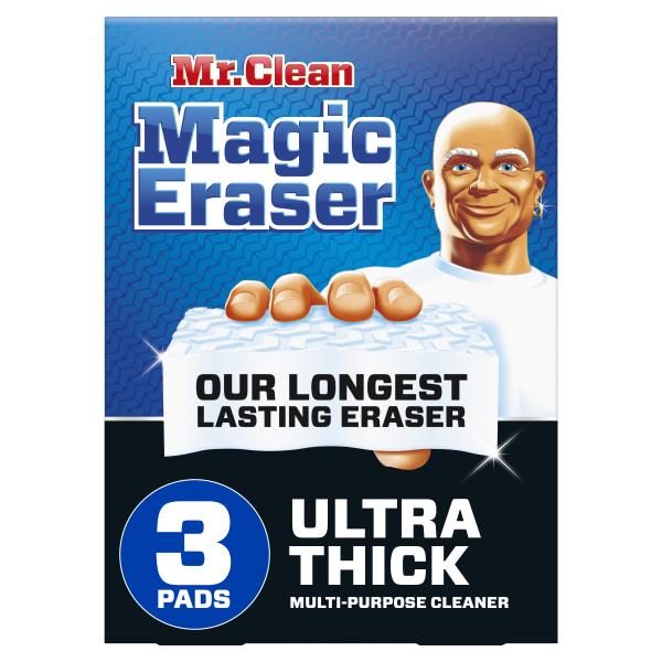 Mr. Clean Magic Eraser Ultra Thick Multi Purpose Cleaner, Magic Eraser ...