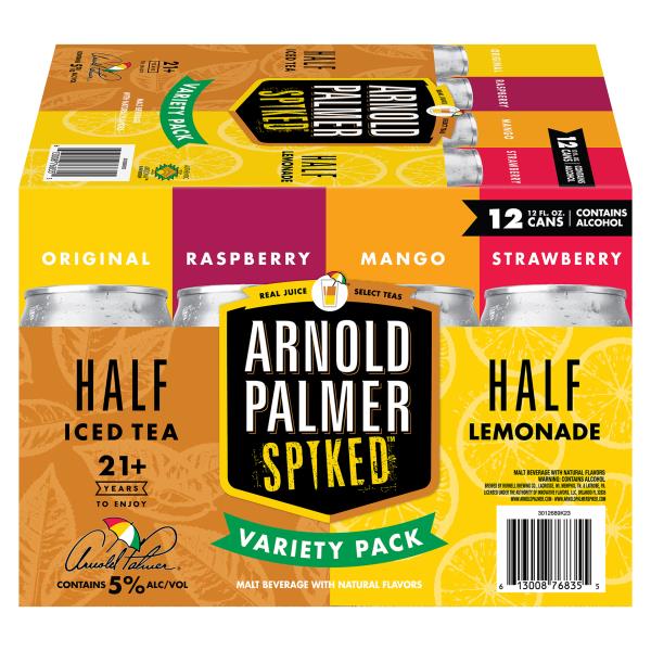 Arnold Palmer Spiked Iced Tea/Lemonade, Half & Half, Variety Pack ...