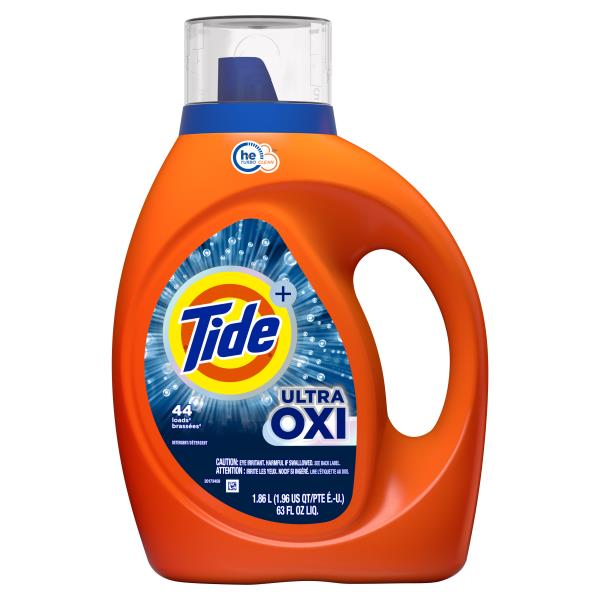 Tide Ultra Oxi Liquid Laundry Detergent, 44 Loads, 63 fl oz | Publix ...
