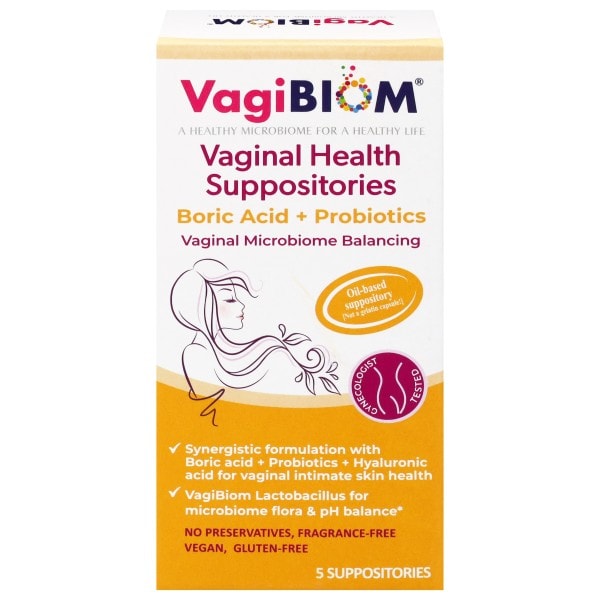 VagiBiom Vaginal Health Suppositories, Boric Acid + Probiotics | Publix ...