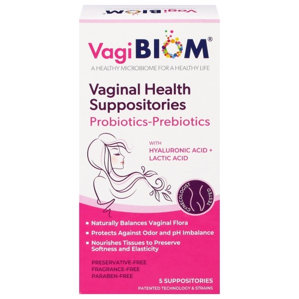 VagiBiom Vaginal Health Suppositories, Probiotics-Prebiotics | Publix ...