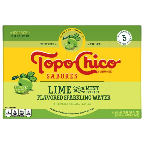 Topo Chico Sparkling Water Lime With Mint Extract Publix Super Markets