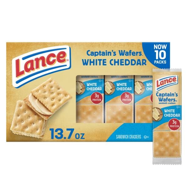 Lance® Captain's Wafers Captain's Wafers White Cheddar Sandwich ...