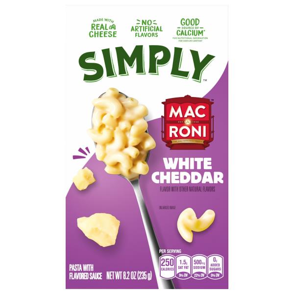Simply Mac-A-Roni Pasta, with Flavored Sauce, White Cheddar | Publix ...