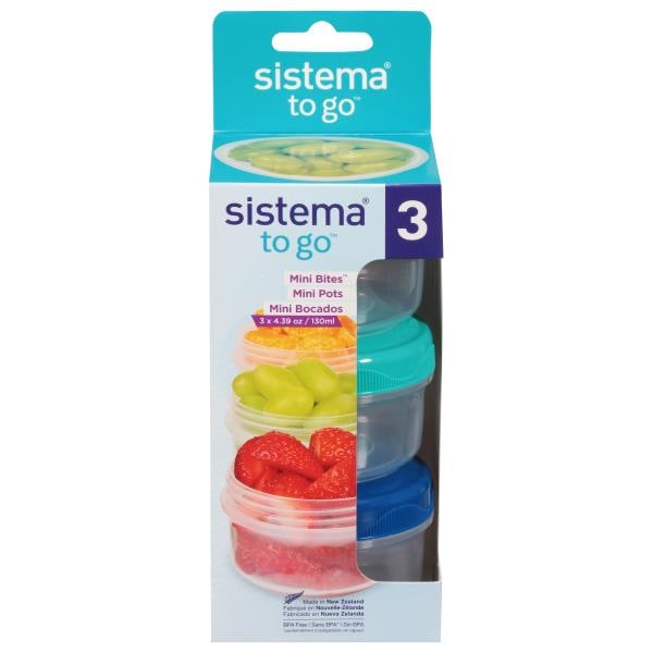 Sistema To Go Containers, Mini Bites, 4.39 Ounce | Publix Super Markets