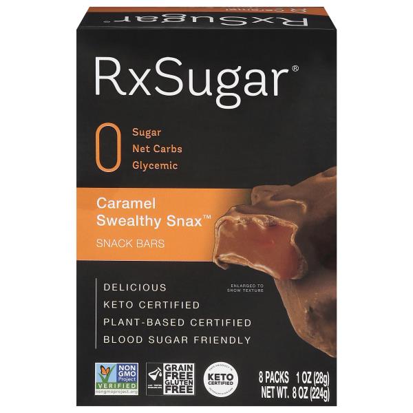 RxSugar Snack Bars, Caramel, Swealthy Snax, 8 Packs | Publix Super Markets