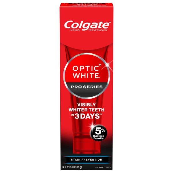 Colgate Optic White Toothpaste, Pro Series, Stain Prevention | Publix ...