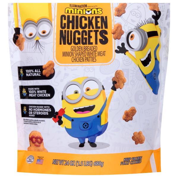 John Soules Foods Illumination Presents: Minions Chicken Nuggets, 24 oz ...