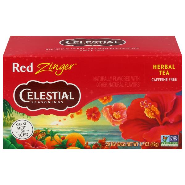 Celestial Seasonings Red Zinger Caffeine Free Herbal Tea Bags | Publix ...