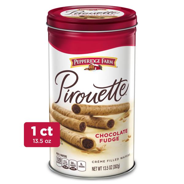 Pepperidge Farm® Pirouette® Crème Filled Wafers Chocolate Fudge Cookies ...