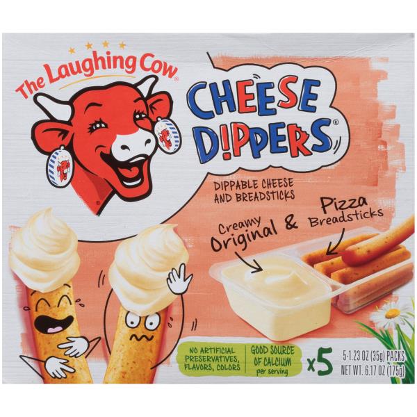 The Laughing Cow Cheese Dippers Creamy Original Dippable Cheese and ...