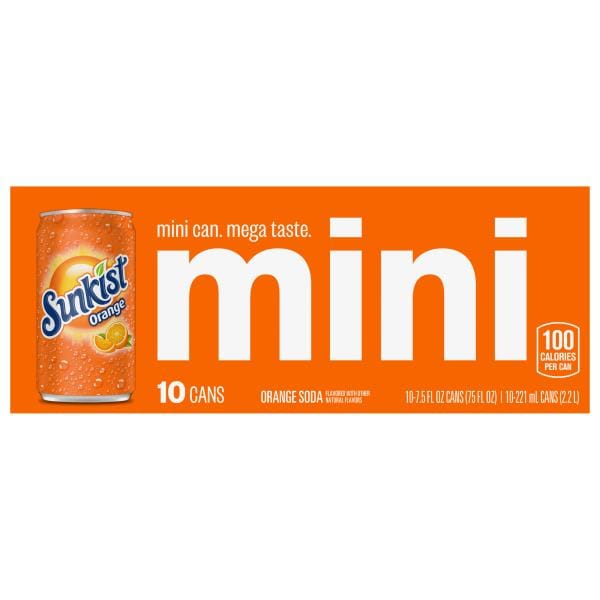 Sunkist Soda, Orange, Mini | Publix Super Markets