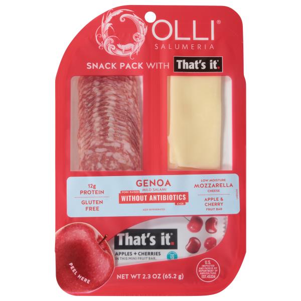 Olli Salumeria Snack Pack, Genoa/Mozzarella/Apple & Cherry | Publix ...