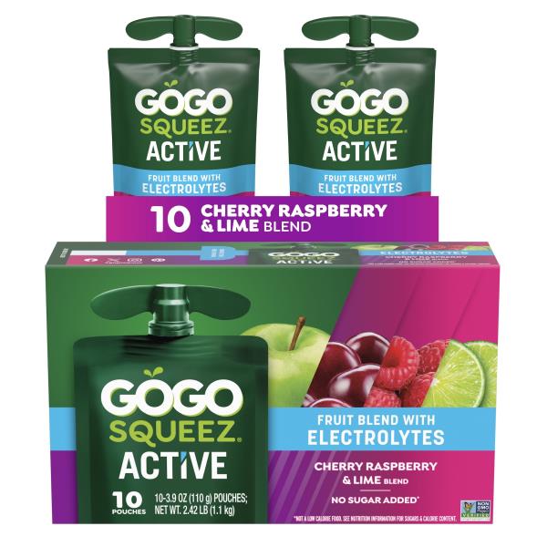 GoGo Squeez Fruit Blend, Cherry Raspberry & Lime | Publix Super Markets