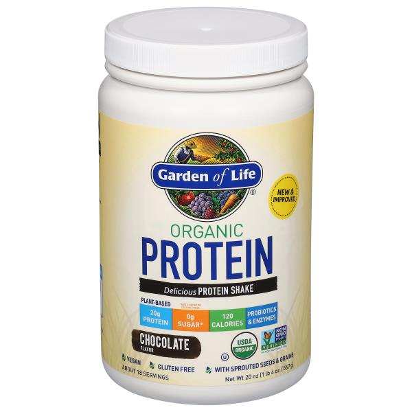 Garden of Life Protein Shake, Organic, Chocolate Flavor | Publix Super ...