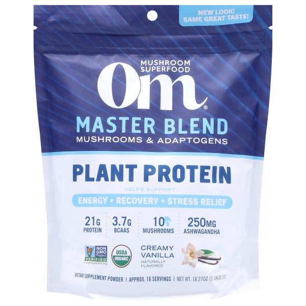 Om Plant Protein, Master Blend, Creamy Vanilla, Powder | Publix Super ...