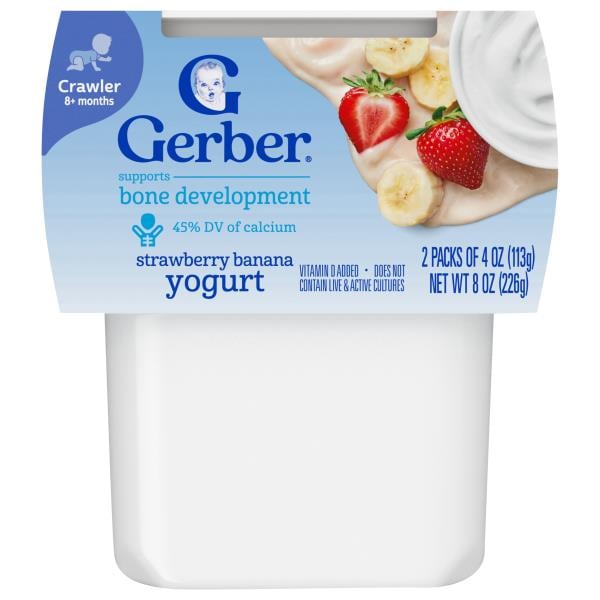 Gerber Crawler (8+ Months) Strawberry Banana Yogurt | Publix Super Markets
