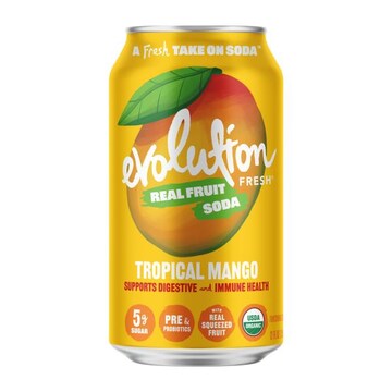 Evolution Fresh Tropical Mango Organic Real Fruit Soda - 12 fl oz Can ...