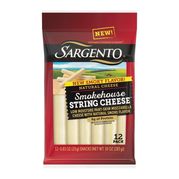 Sargento Sargento® Smokehouse String Cheese™ Natural Cheese Snacks, 12 ...