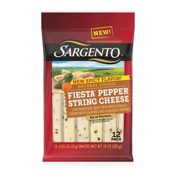 Sargento Sargento® Fiesta™ Pepper String Cheese Natural Cheese Snacks ...