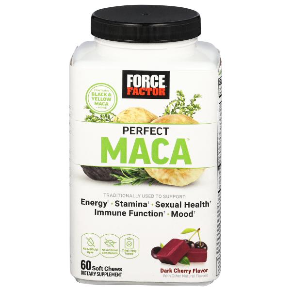 Force Factor Maca, Perfect, Dark Cherry Flavor, Soft Chews | Publix ...