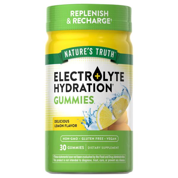 Nature's Truth Electrolyte Hydration, Gummies, Delicious Lemon Flavor ...