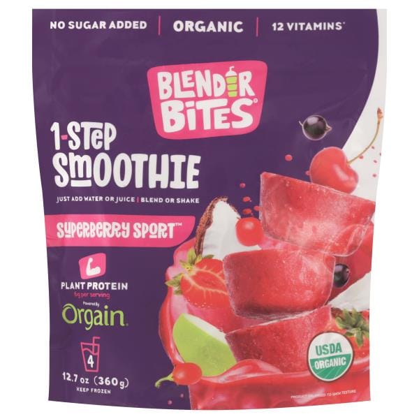 Blender Bites 1-Step Smoothie, Organic, Superberry Sport | Publix Super ...