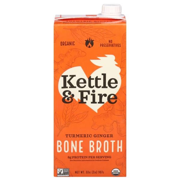Kettle & Fire Organic Turmeric Ginger Bone Broth | Publix Super Markets