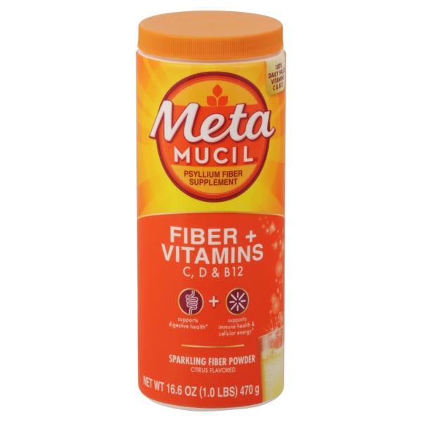 Metamucil Fiber Powder, Citrus Flavored, Sparkling | Publix Super Markets