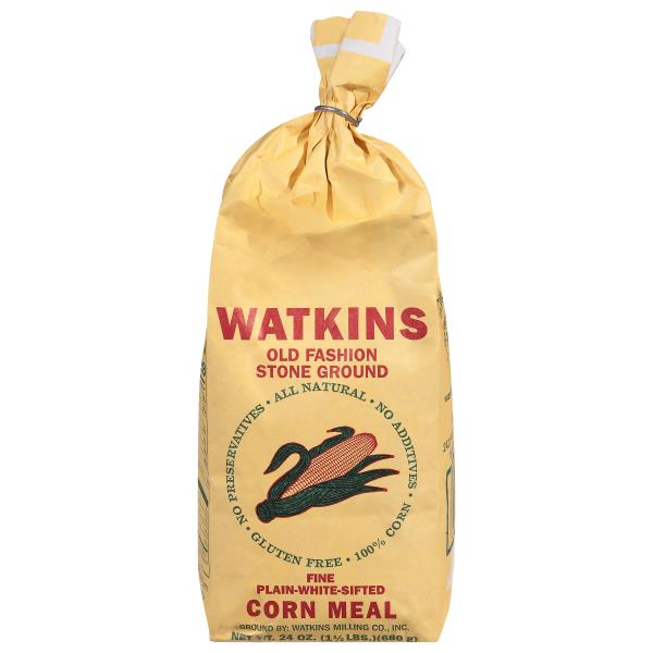 Watkins Corn Meal, Plain-White-Sifted, Fine, Old Fashion, Stone Ground ...