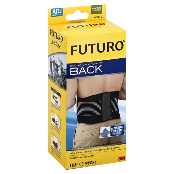 Futuro Back Support, Deluxe, Moderate Support, Adjust to Fit | Publix ...
