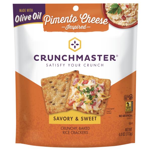 Crunchmaster Baked Multi-Grain Pimento Cheese Flavored Crackers ...