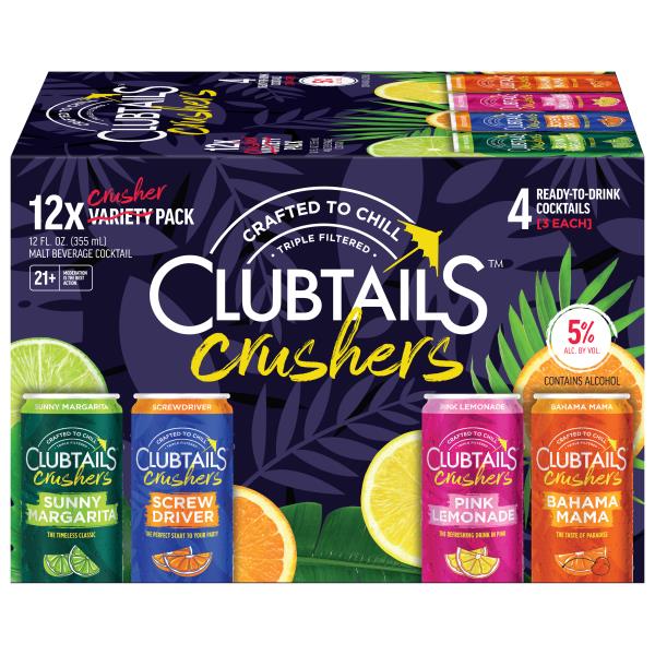 Clubtails Crushers Assorted Malt Beverage Cocktail | Publix Super Markets