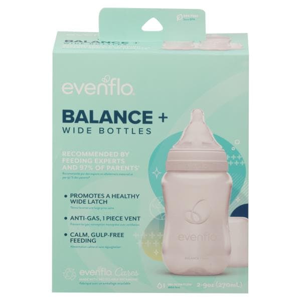 Evenflo Balance + Bottles, Wide, 9 Ounce | Publix Super Markets