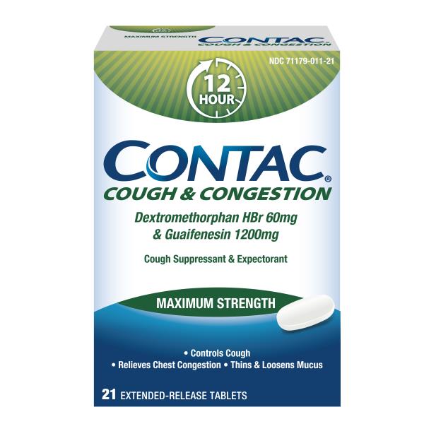 Contac Cough & Congestion, Maximum Strength, 12 Hour Tablets | Publix ...