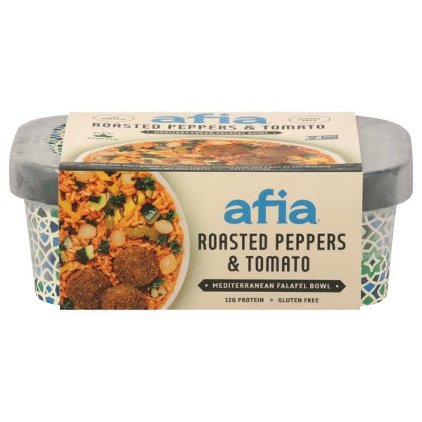 Afia Falafel Bowl, Mediterranean, Roasted Pepper & Tomato | Publix ...