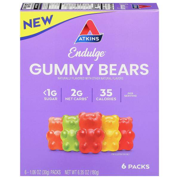 Atkins Endulge Gummy Bears, 6 Packs | Publix Super Markets