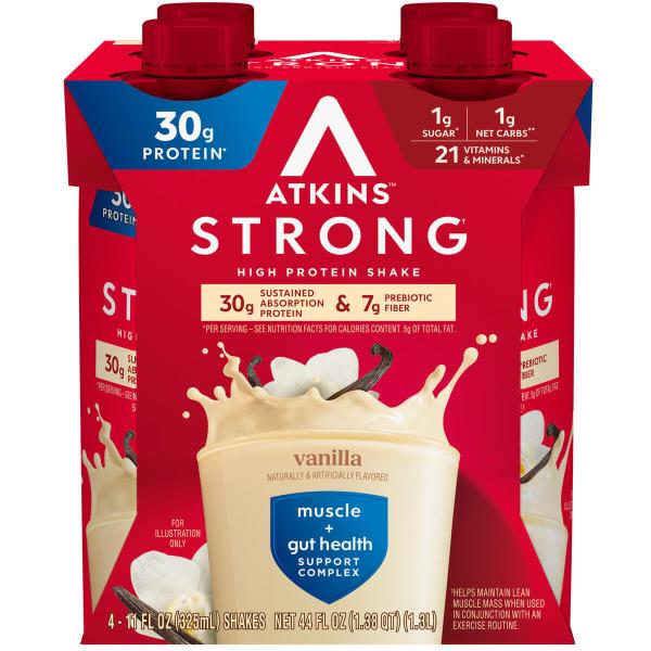 Atkins High Protein Shake, Strong, Muscle + Gut Health | Publix Super ...