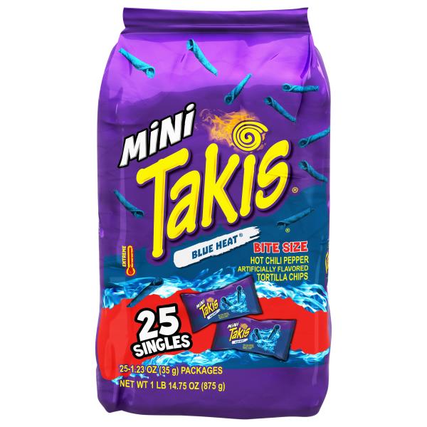 Takis Tortilla Chips, Blue Heat, Extreme, Mini, Bite Size | Publix ...