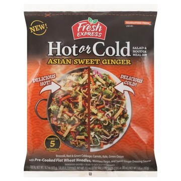 Fresh Express Salad & Noodle Meal Kit, Asian Sweet Ginger, Hot or Cold ...