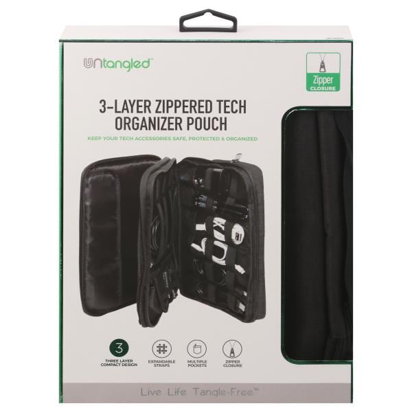 Untangled Organizer Pouch, 3-Layer Zippered Tech | Publix Super Markets