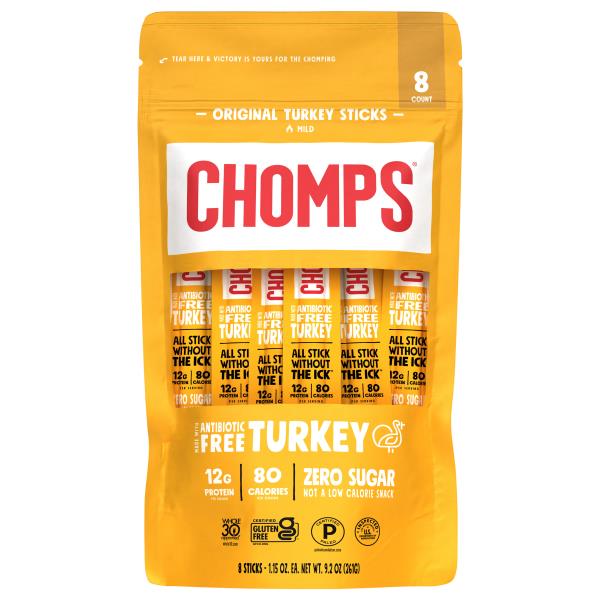 Chomps Zero Sugar Mild Original Turkey Sticks | Publix Super Markets