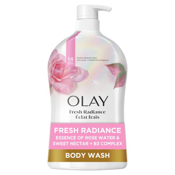 Olay Fresh Outlast Rose Water & Sweet Nectar Body Wash, 33 FL OZ ...
