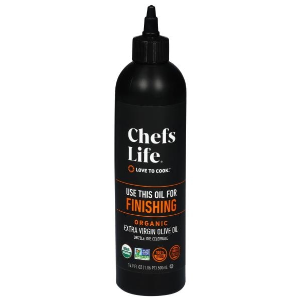 Chefs Life Organic 100% Extra Virgin Olive Finishing Oil Squeezable ...