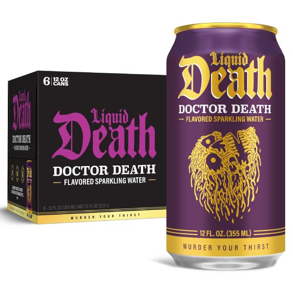 Liquid Death Doctor Death Flavored Sparkling Water | Publix Super Markets