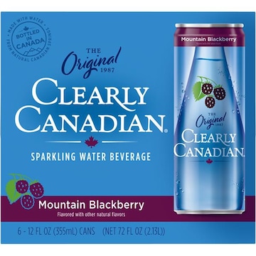 Clearly Canadian Sparkling Water Beverage, Mountain Blackberry | Publix Super Markets
