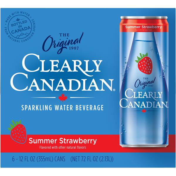 Clearly Canadian Sparkling Water Beverage, Summer Strawberry | Publix Super Markets